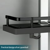 PGYONG Rod Shower Rack Punch- Shower Caddy Shelves Slide Bar For Shower ...