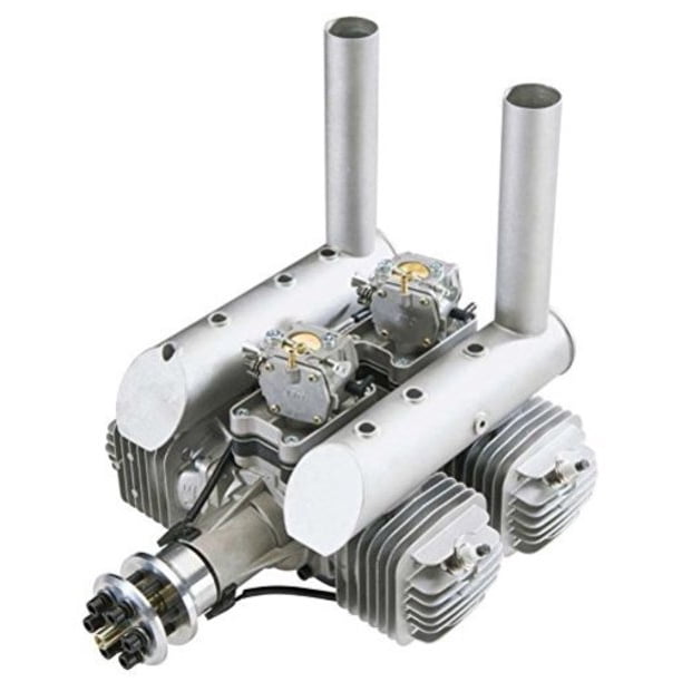 DLE ENGINES DLE-222cc 4-Cyl Gas Engine w/EI/Mufflers/Mount - Walmart.com