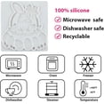 Bunny Fondant Mold Rabbit Easter Egg Silicone Chocolate Candy Molds for ...