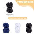 18Pcs 3 Colors Polyester Elastic Buttons Chinese Knots Buttons for ...