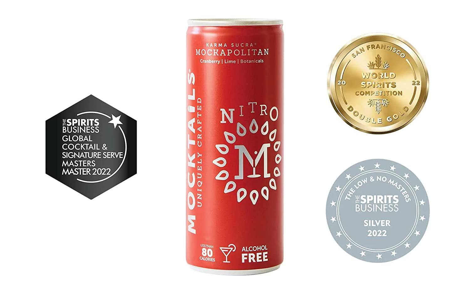 Mocktails Alcohol Free Cosmopolitan | Nitro Charged | 24 Pack, 200mL ...