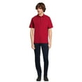 George Men's & Big Men's 2-Pack Short Sleeve Jersey Polo with Pocket ...