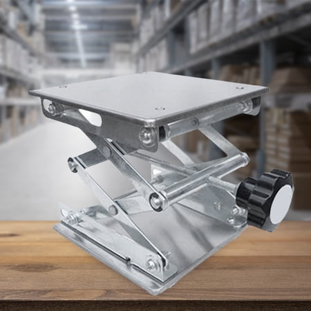 Peggybuy Manual Laboratory Table Lift Adjustable Lab Jack Stand Table ...