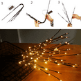 4 Pack Decorative LED Lighted Branch Lights Battery Operated Artificial ...