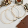 2 Pack 7.87'' Wooden Embroidery Hoops, 20CM Beech Wood Circle Hoop Ring ...