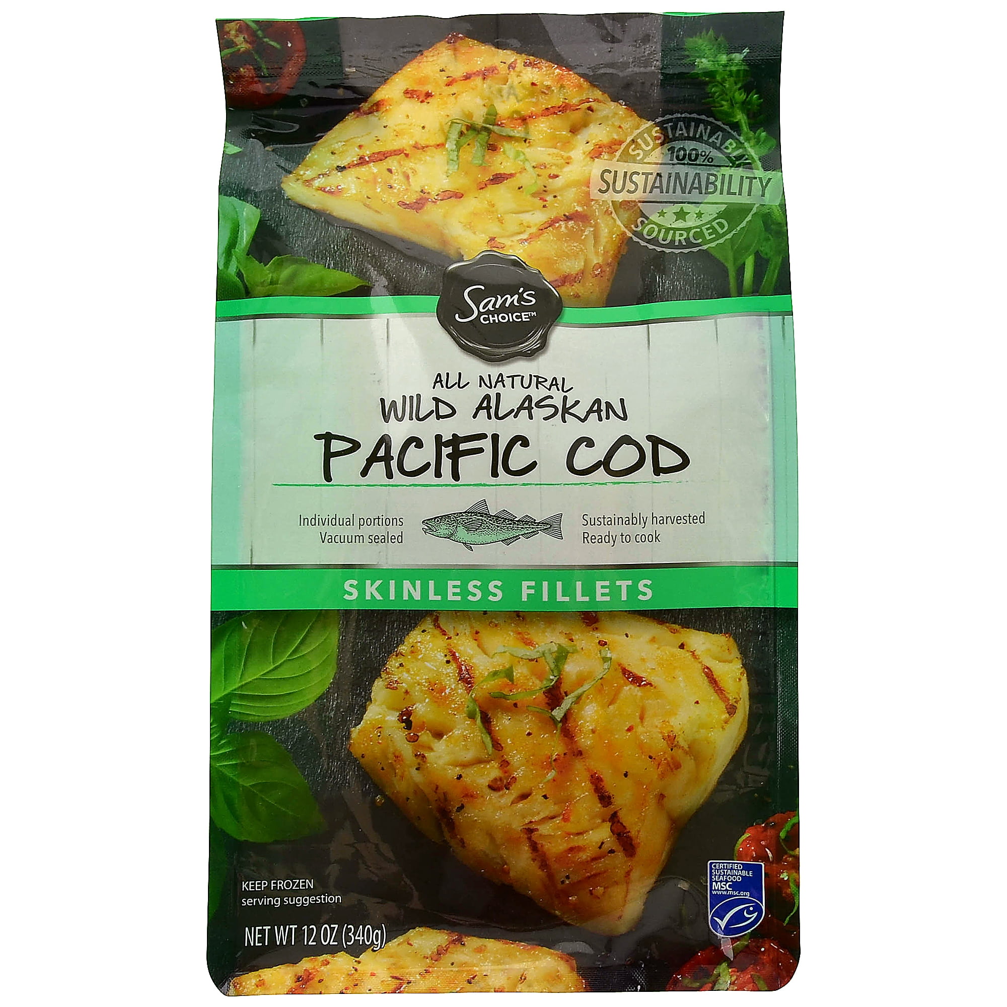 Sam's Choice Frozen Cod Fillets, 12 oz – Walmart Inventory Checker ...