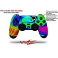 Skin Wrap for Sony PS4 Dualshock Controller Rainbow Swirl (CONTROLLER ...