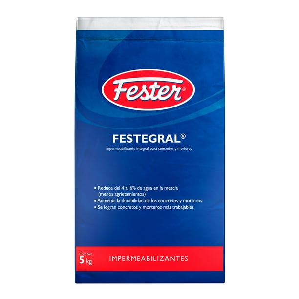 Impermeabilizante Integral para Concretos y Morteros Fester Festegral 5 ...