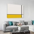 Abstract Gemoetric Canvas Print Wall Art, Art Yellow Color Block Wall ...