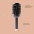 Hairitage Round We Go Ceramic + Ion Thermal 54mm Round Hair Brush, Dark ...