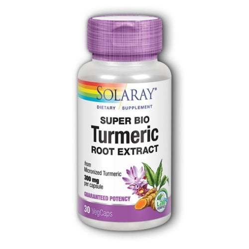 Suplemento Solaray Super Bio Turmeric 30 cápsulas (paquete de 2 ...