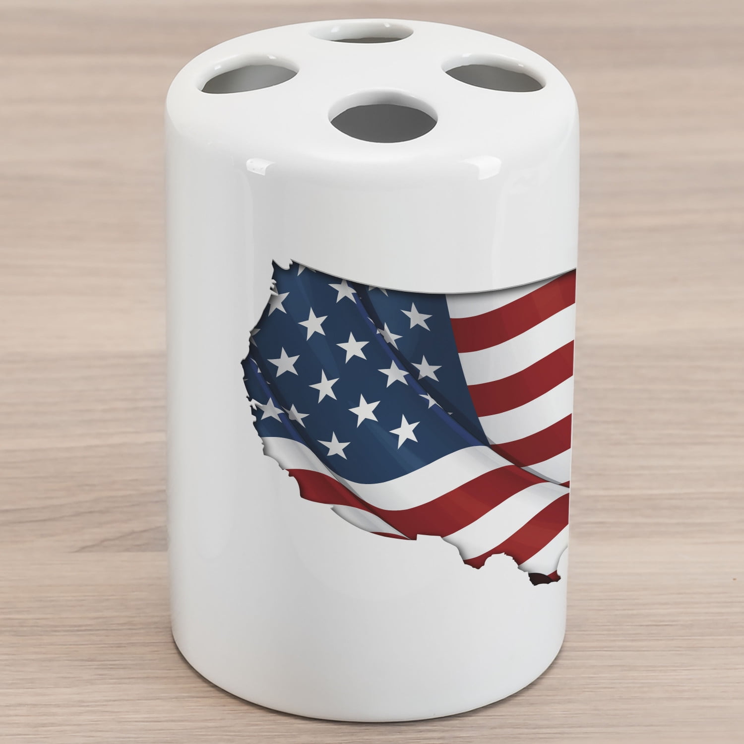 World Map Ceramic Toothbrush Holder, Graphic United States Flag ... World Map Ceramic Toothbrush Holder, Graphic United States Flag ...