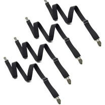 EVRI Adjustable Bed Sheet Straps with Metal Clamp Corners, 4 Pack ...