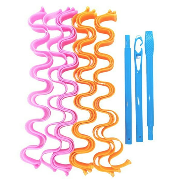 12 pieces Wavy Hair Styling kit, Magic Water Wavy Curling Iron, No heat ...