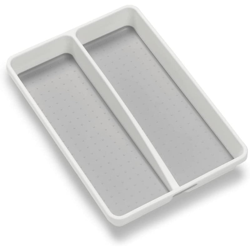 Madesmart Mini 2-Compartment Plastic Utensil Tray for Drawers ...