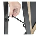 HUBERT® Mango Wood and Metal A-Frame Sign Holder - Walmart.com
