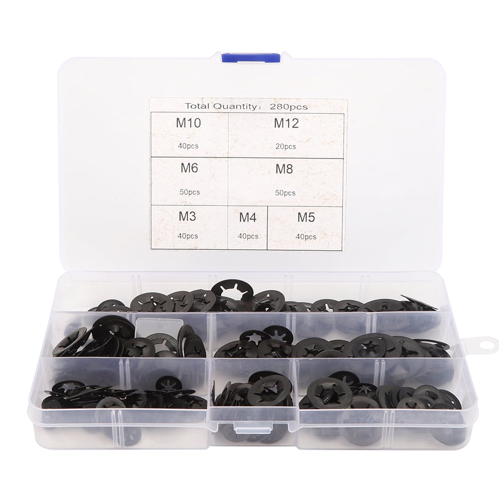 Fyydes Washers Fastener,Internal Lock Washer,280pcs Internal Tooth Lock ...