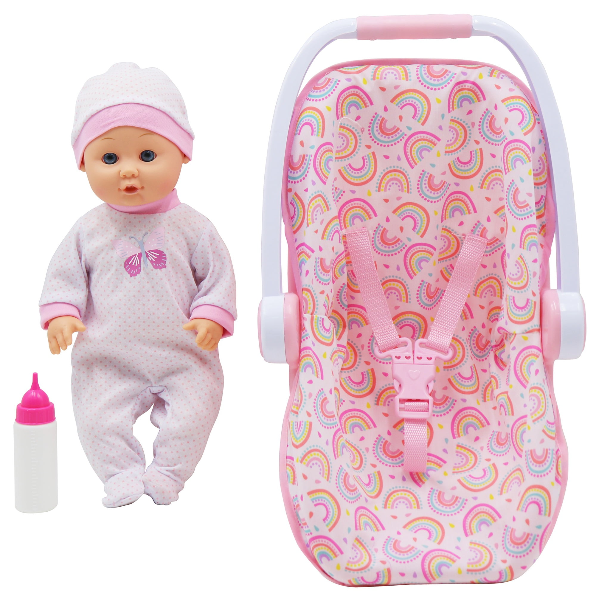 Dream Collection: 16" Baby Doll With Toy Carrier / Car Seat - Gi-Go ...