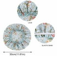 Hioawhow Bath Shower Caps For Women Reusable Waterproof Women Shower
