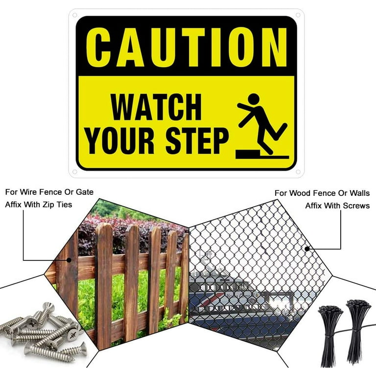 Caution Stairs Sign