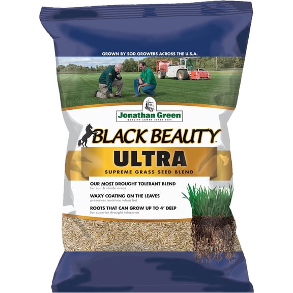 Jonathan Green Black Beauty Ultra Grass Seed Mix, 25 Pounds, Rye, Sun ...