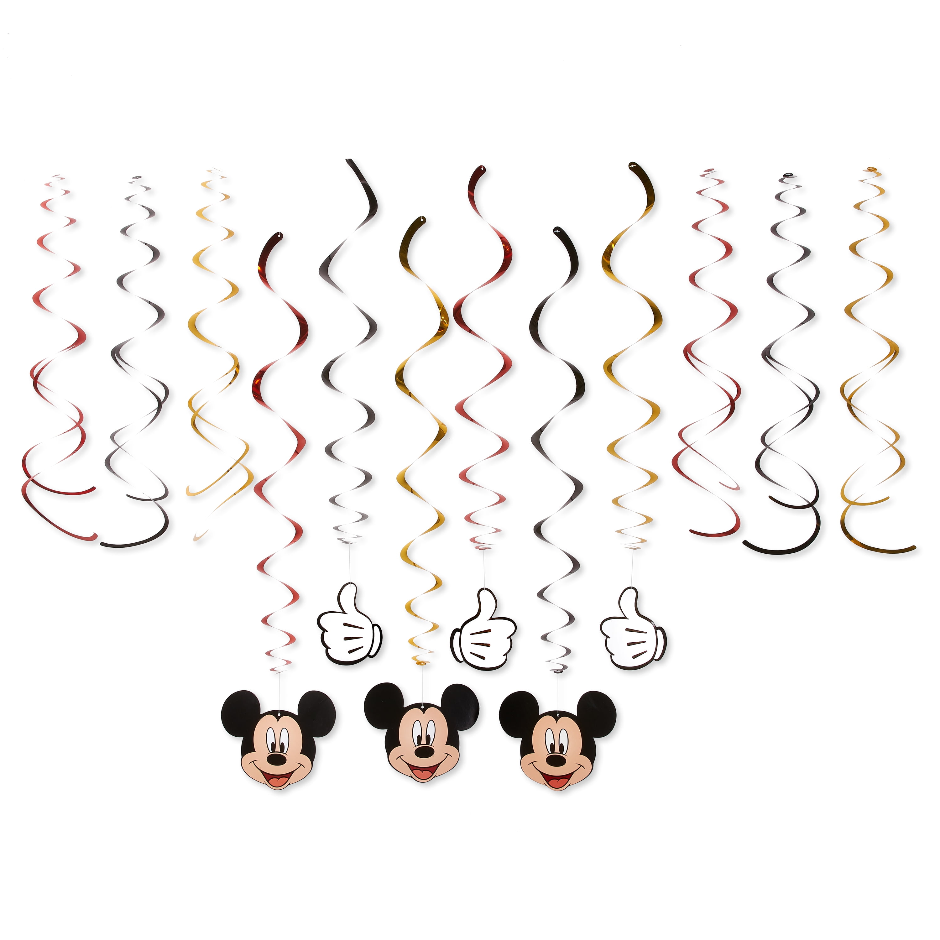 Mickey Mouse Hanging Swirl Decorations, 12-Count - Walmart.com