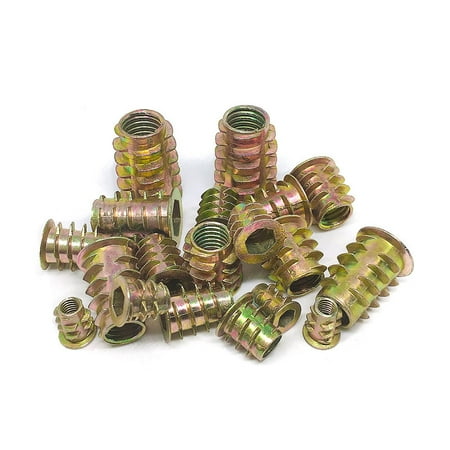 YDJKET BITEFU 135 pcs Wood Insert M4/M5/M6/M8/M10 Hexagonal Nut Zinc ...