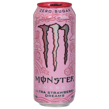 Monster Zero Sugar Ultra Strawberry Dreams Energy Drink, 12 fl oz, 8 ...