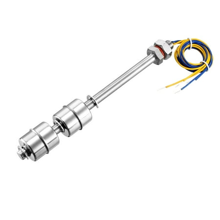 Unique Bargains Stainless Steel Dual Ball Liquid Level Sensor Vertical ...