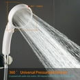 2024 High Pressure Handheld Shower Head Showerhead Set Bracket For Low
