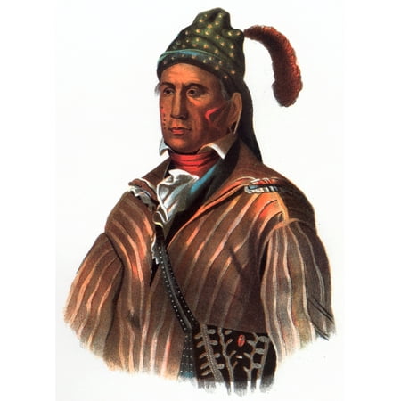 Menawa (C1766-1837). /Nnative American Creek Chief. Lithograph After A ...