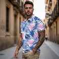 Aplkyhs Matching Couple Tennis Shirts Tropical Palm Leaf Quarter Zip ...