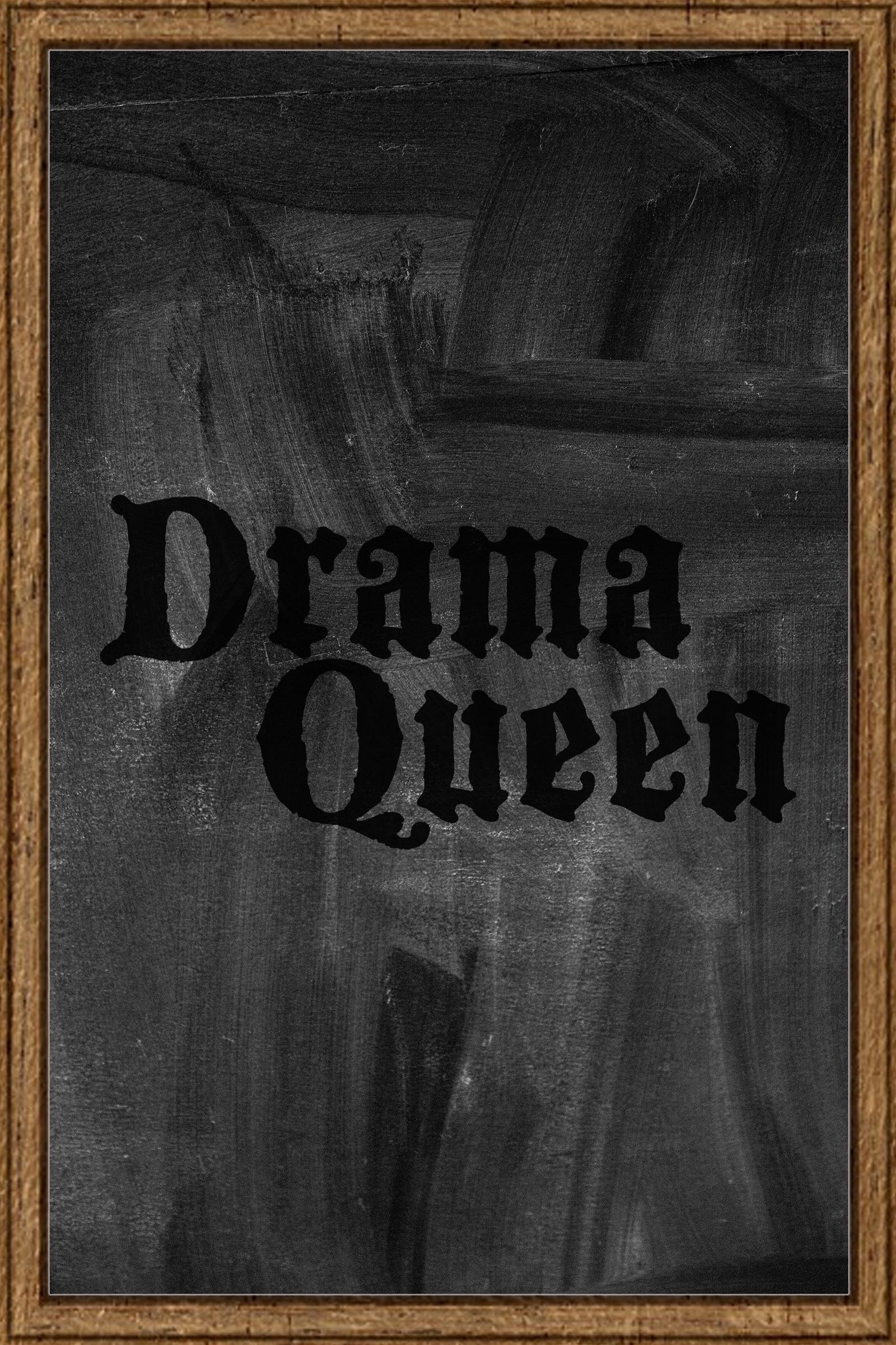 Drama Queen Pink Regal Font Funny Dramatic Identity Diva Joke Tin Sign ...