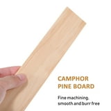 Onaparter 12 Pcs Rectangular Sylvestris Pine Board Wood Planks Wooden ...