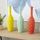 The Novogratz 5"W, 18"H Multi Colored Ceramic Vase, Set of 3 - Walmart.com