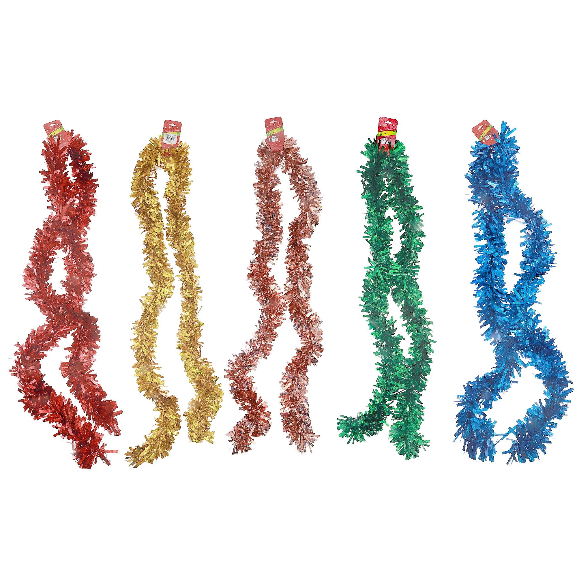 2M Glittery Tinsel Garland (5Ply) (Asstd) - Set of 12 - Walmart.ca