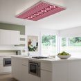 4 Pcs Pink Boho Fluorescent Light Covers Moroccan Geometric Striped ...