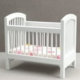 Dollhouse Miniature Wooden Crib Modern Cradle Furniture Simulation for ...
