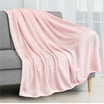 PAVILIA Microfleece Solid Polyester Cozy Fleece Blanket | Lightweight ...