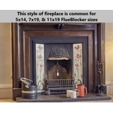 Flueblocker 11"X19" Wool Chimney Draft Stopper – Fireplace Wood Stove ...