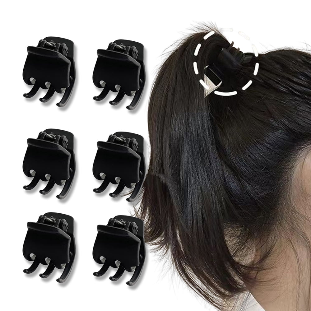 Black Hair Claw Clips for Women Girls Medium Size Hair Clips Hair Clamp ...