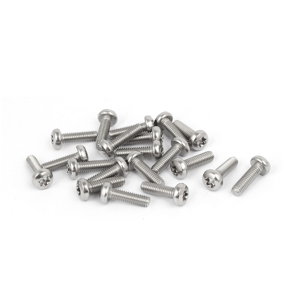 M4 x 14mm 316 Stainless Steel Round Torx Head Machine Screw Silver Tone ...