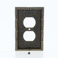 Leviton Antique Brass Tiki Bamboo Receptacle Wallplate Duplex Outlet ...
