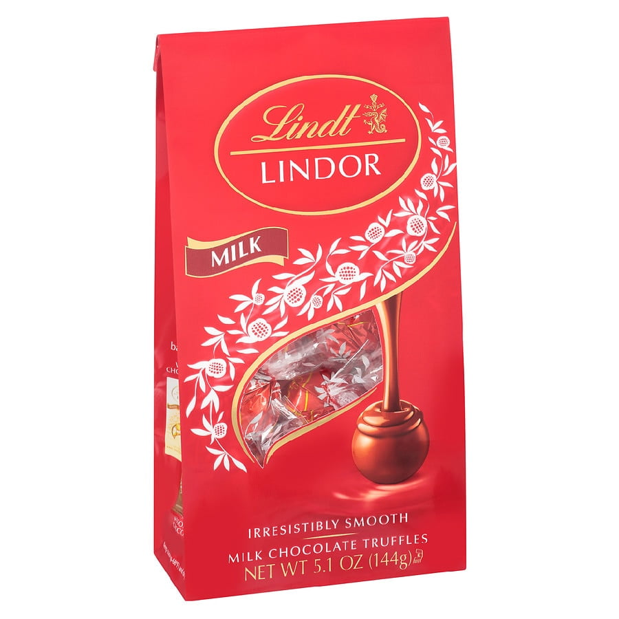 Lindt Lindor Milk Chocolate Truffles 5.1oz - Walmart.com