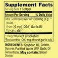 Spring Valley Odor-Controlled Garlic Softgels Dietary Supplement, 1,000 ...