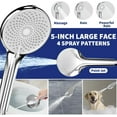 Trahoo Shower Head 8 Rain Shower Heads With Handheld Spray Combo