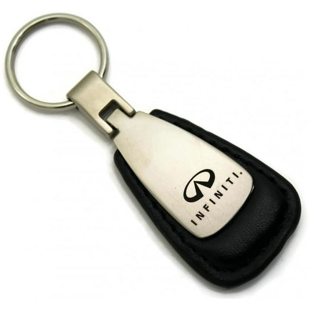 Nissan Infiniti Black Leather Tear Drop Key Chain - Walmart.com ...