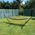 Double Hammock with Stand for Outside 450lb Capacity Steel Stand ...