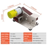 Mini Electric Belt Machine DIY Sander Polisher Adjustable Speed ...