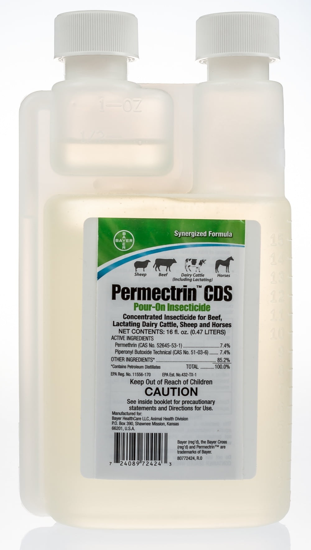 Permectrin CDS Pour-On, 1 pt - Walmart.com